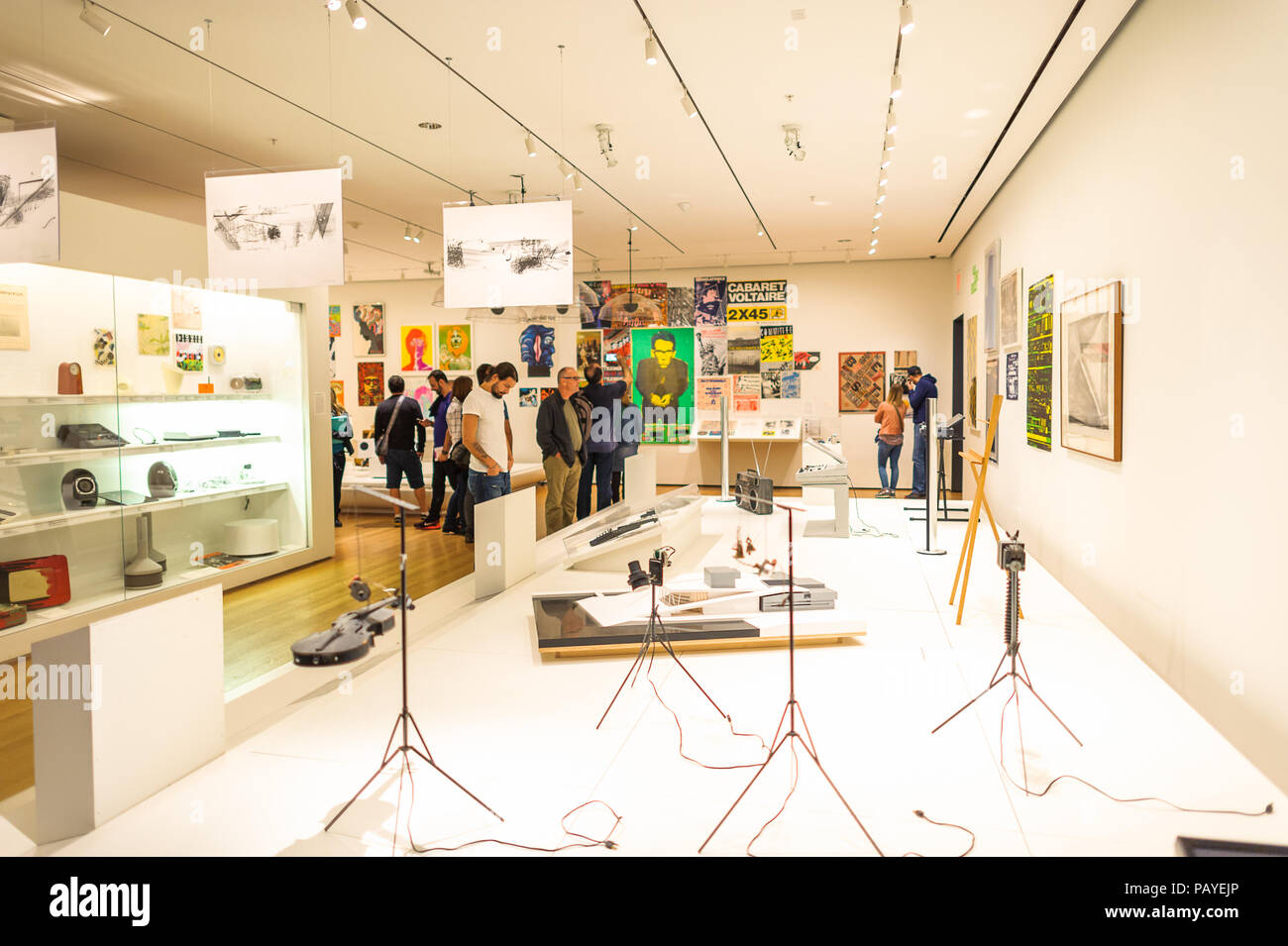 NEW YORK, USA - OCT 8, 2015: Interior of the Museum of Modern Art (MoMA ...