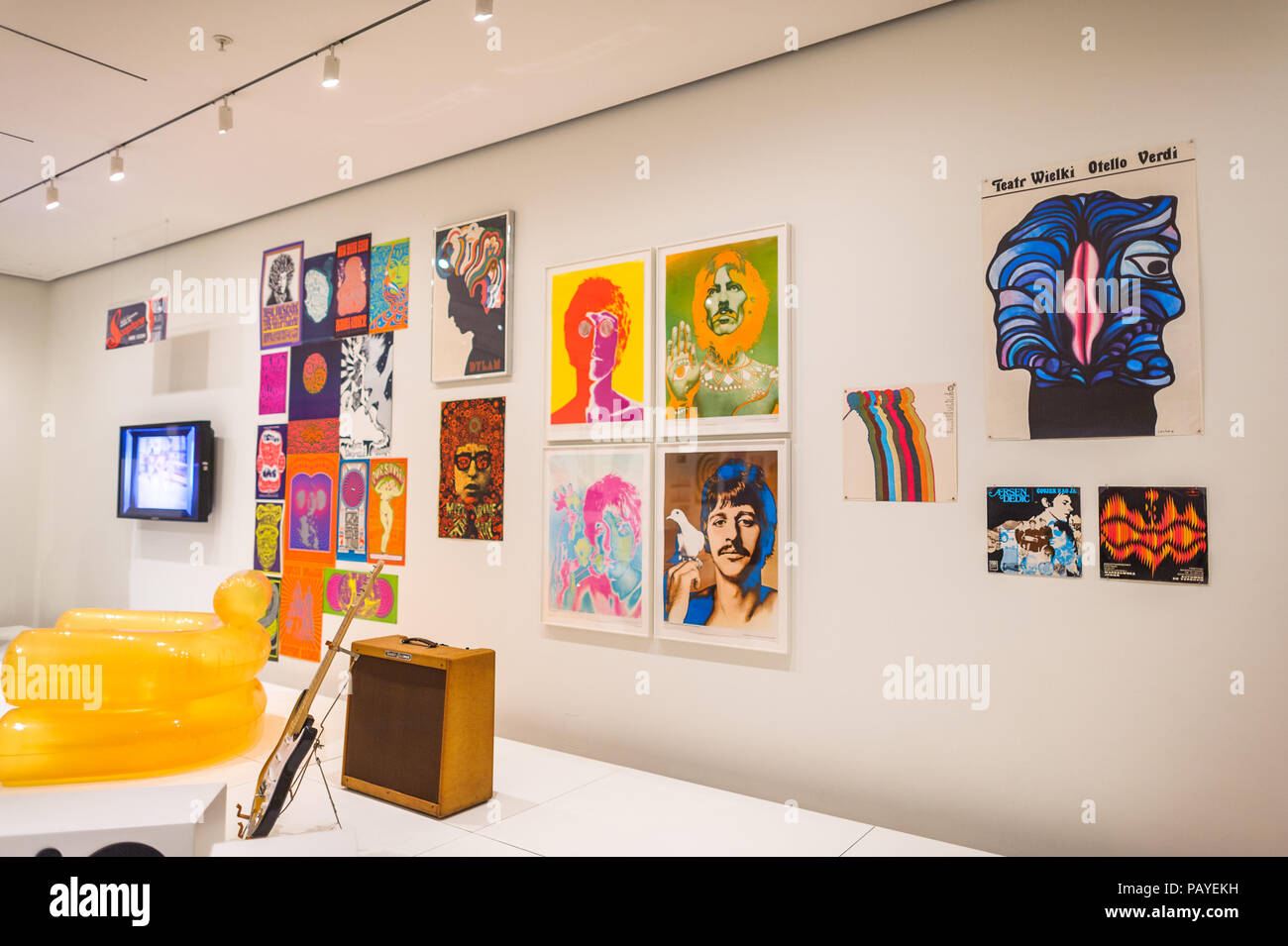 NEW YORK, USA - OCT 8, 2015: Music exhibition at the Museum of Modern ...