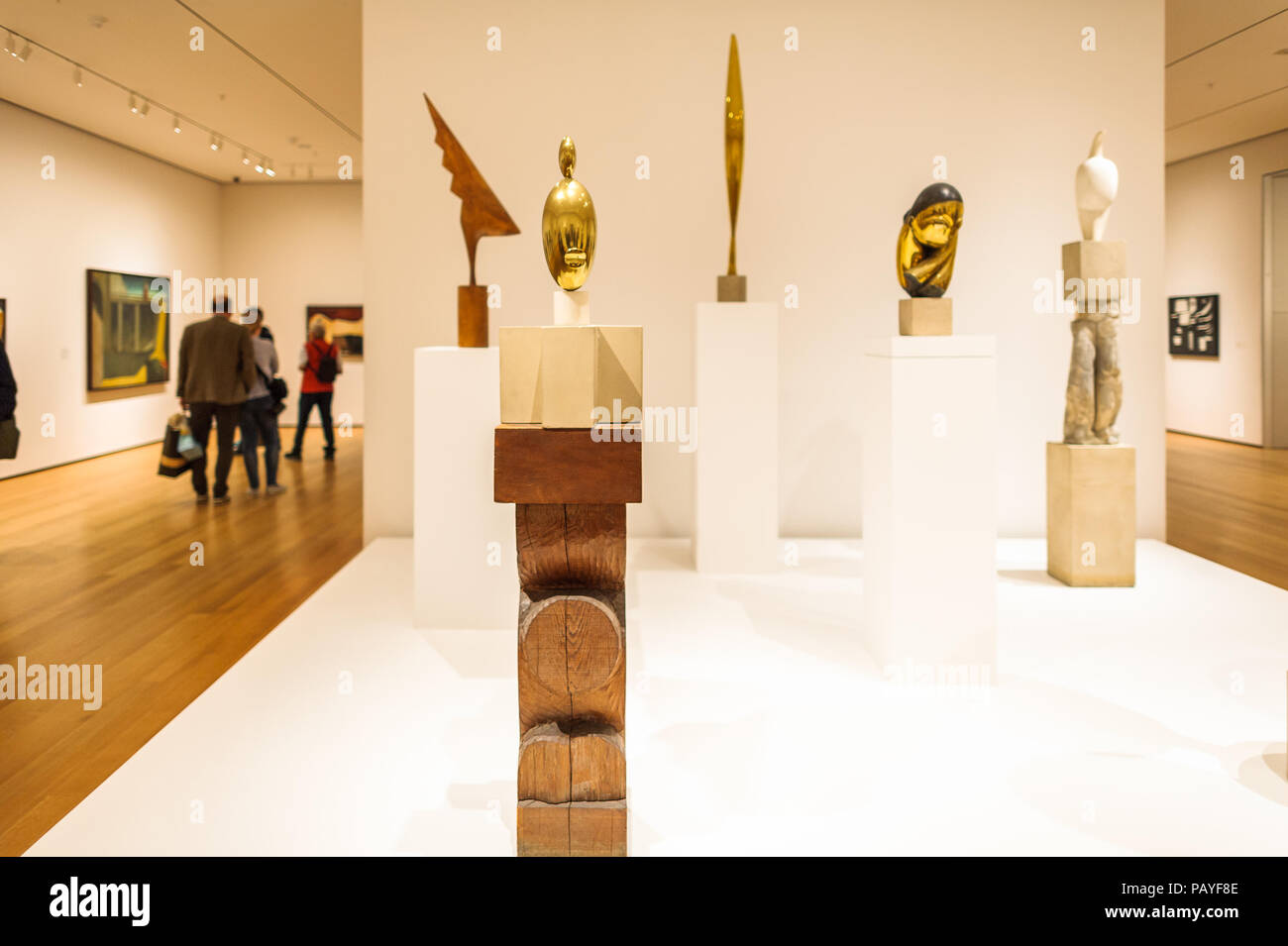NEW YORK, USA - OCT 8, 2015: Interior of the Museum of Modern Art (MoMA ...