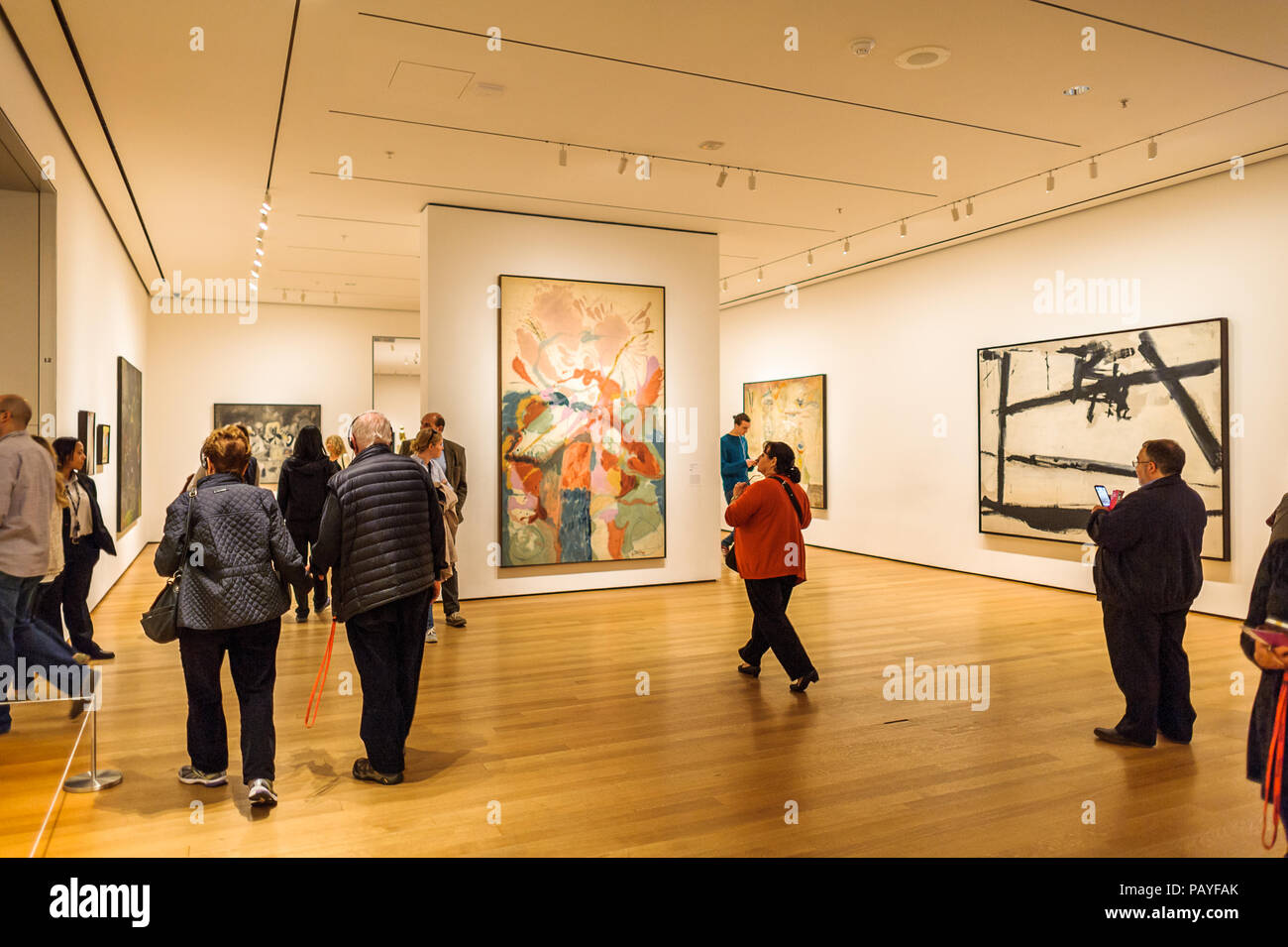 NEW YORK, USA - OCT 8, 2015: Interior of the Museum of Modern Art (MoMA ...