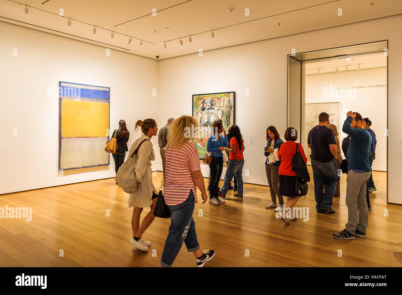 NEW YORK, USA - OCT 8, 2015: Interior of the Museum of Modern Art (MoMA ...