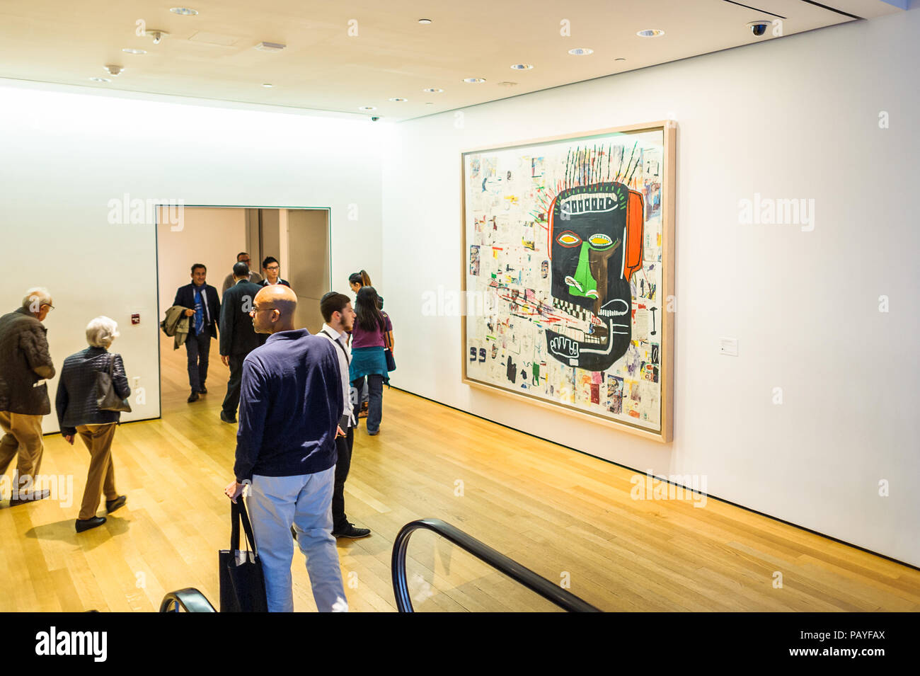 NEW YORK, USA - OCT 8, 2015: Interior of the Museum of Modern Art (MoMA ...