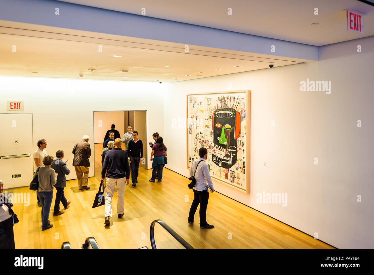 NEW YORK, USA - OCT 8, 2015: Interior of the Museum of Modern Art (MoMA ...