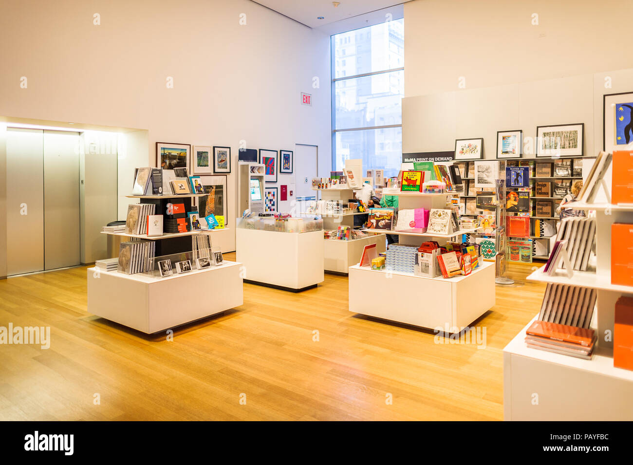NEW YORK, USA - OCT 8, 2015: Interior of the Museum of Modern Art (MoMA ...