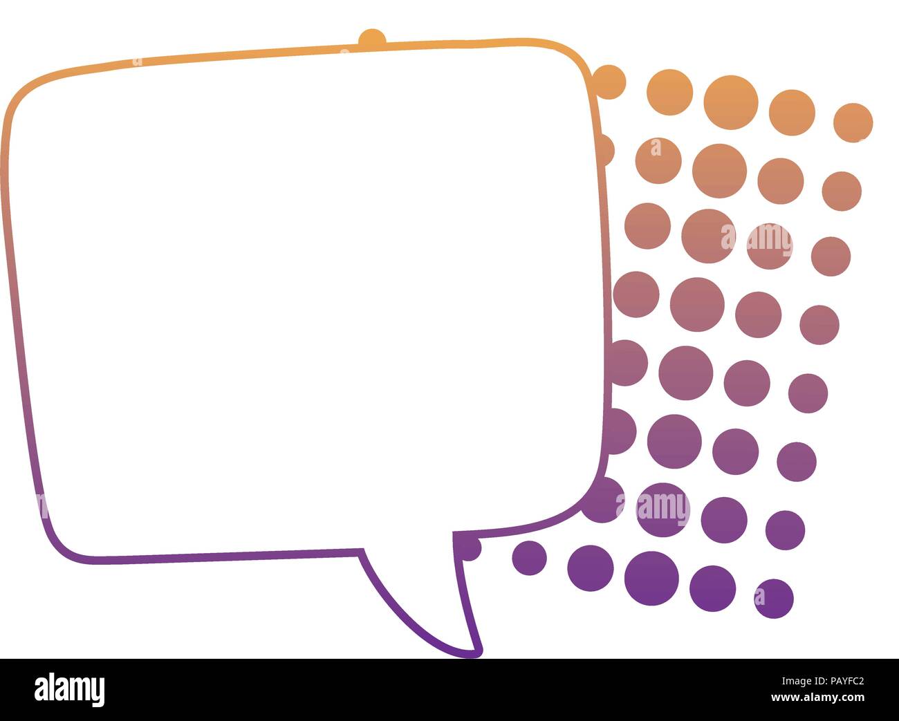 square speech bubble over white background, vector illustration Stock ...