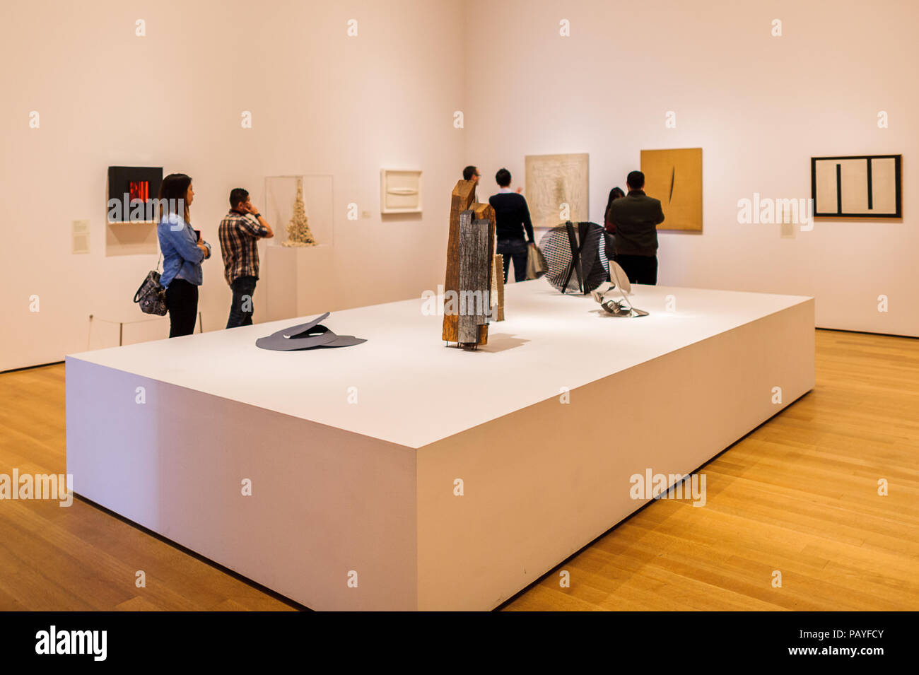 NEW YORK, USA - OCT 8, 2015: Interior of the Museum of Modern Art (MoMA ...