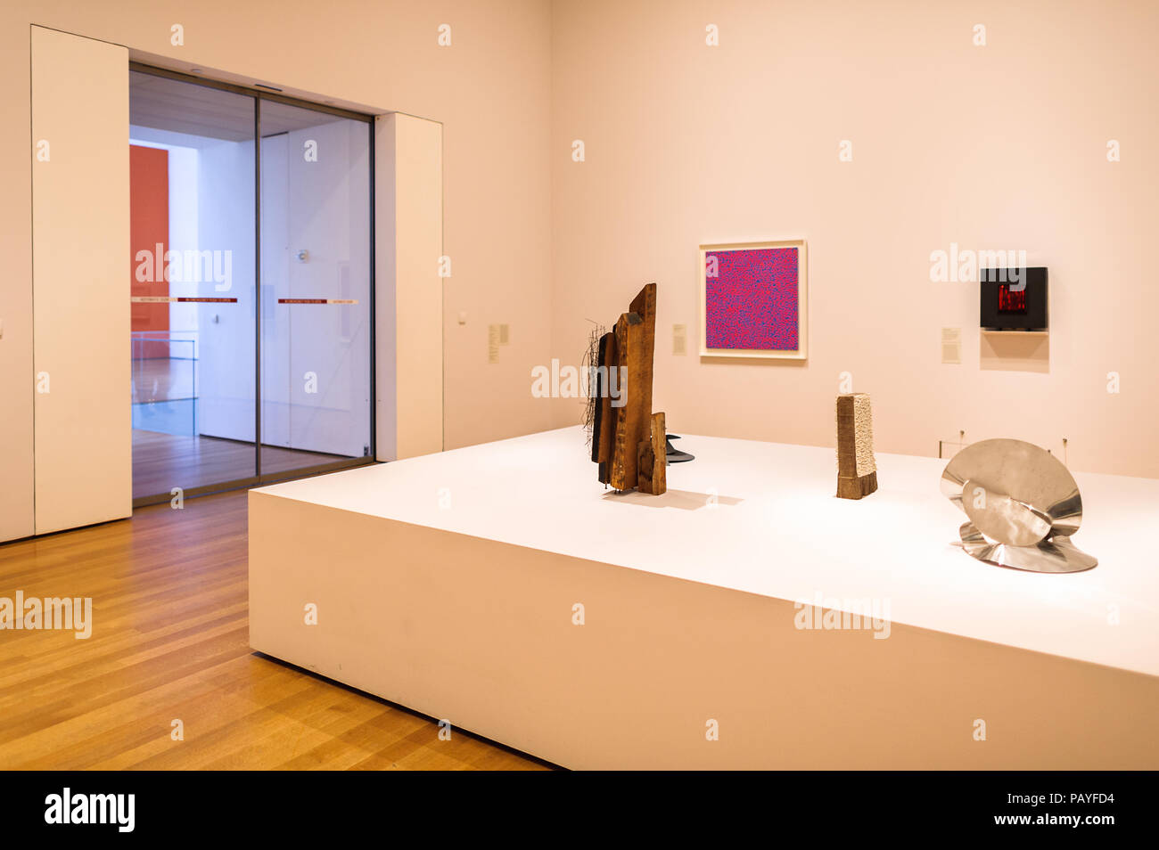 NEW YORK, USA - OCT 8, 2015: Interior of the Museum of Modern Art (MoMA ...
