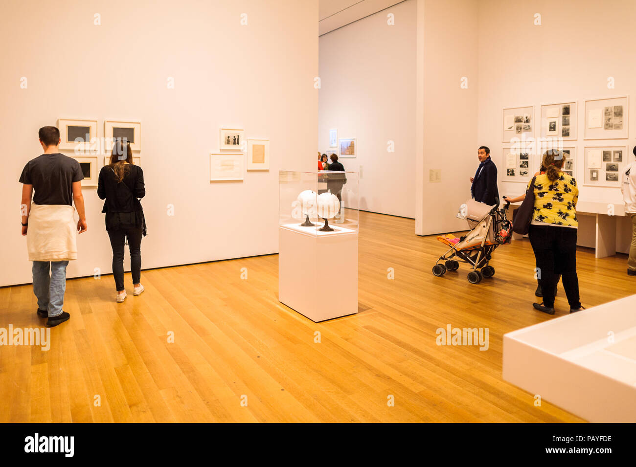 NEW YORK, USA - OCT 8, 2015: Interior of the Museum of Modern Art (MoMA ...