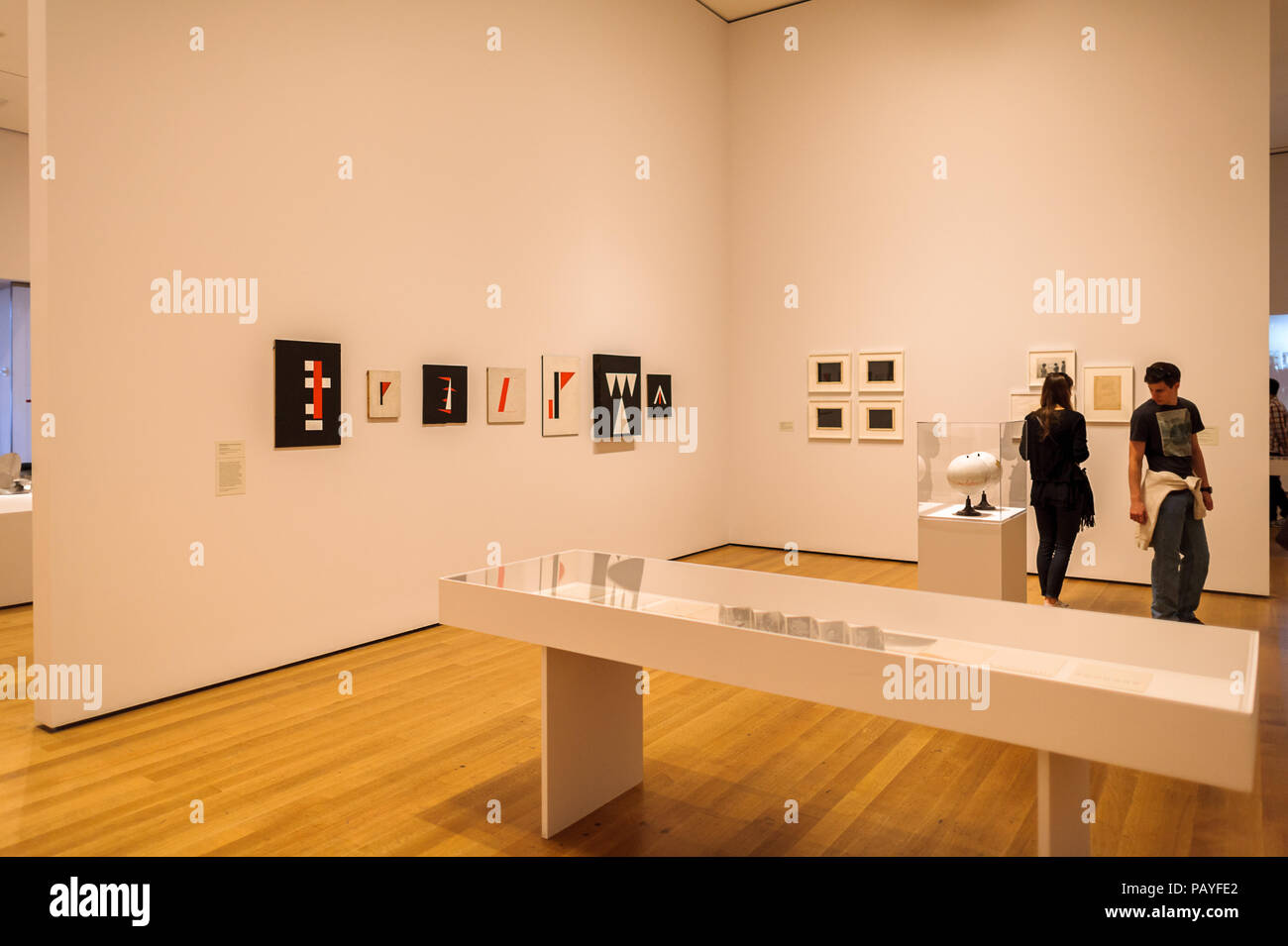 NEW YORK, USA - OCT 8, 2015: Interior of the Museum of Modern Art (MoMA ...
