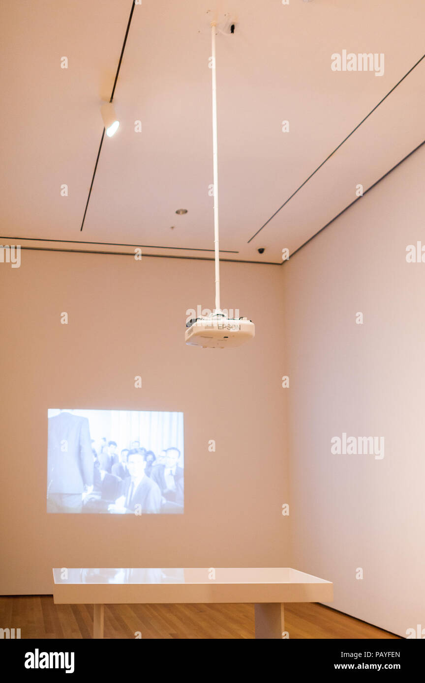 NEW YORK, USA - OCT 8, 2015: Interior of the Museum of Modern Art (MoMA ...
