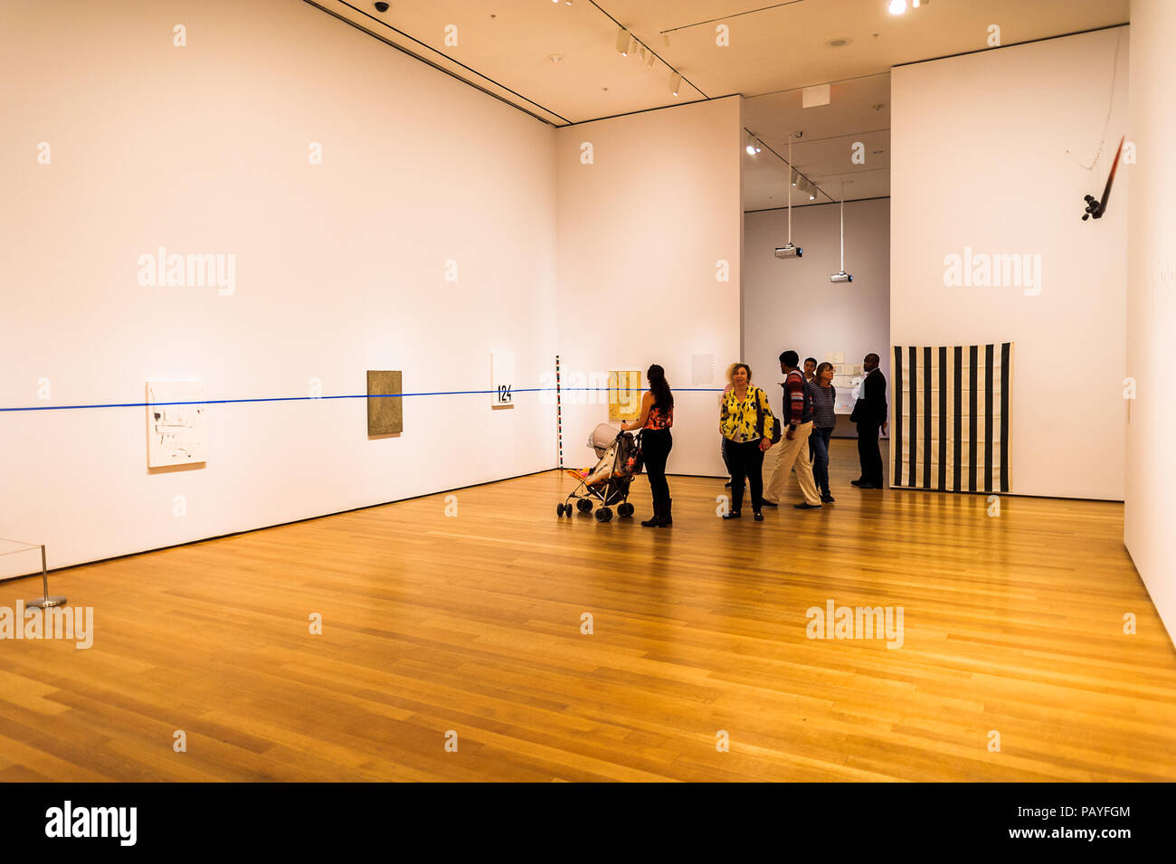NEW YORK, USA - OCT 8, 2015: Interior of the Museum of Modern Art (MoMA ...