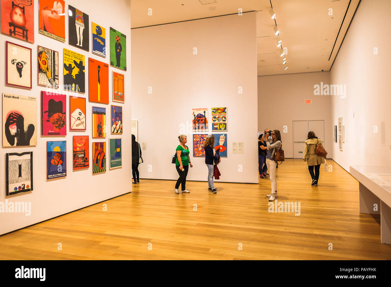 NEW YORK, USA - OCT 8, 2015: Interior of the Museum of Modern Art (MoMA ...
