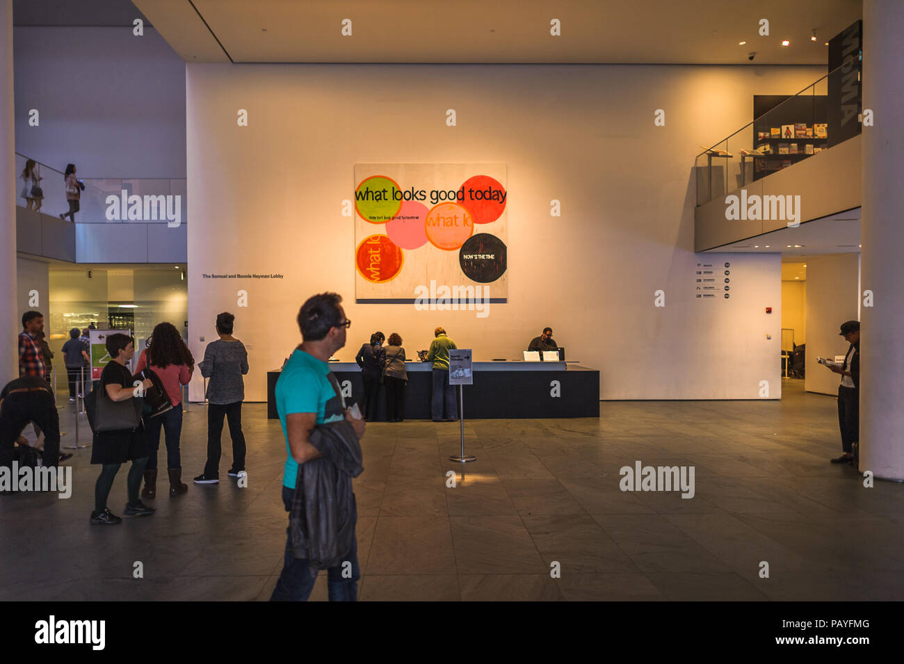 NEW YORK, USA - OCT 8, 2015: Interior of the Museum of Modern Art (MoMA ...