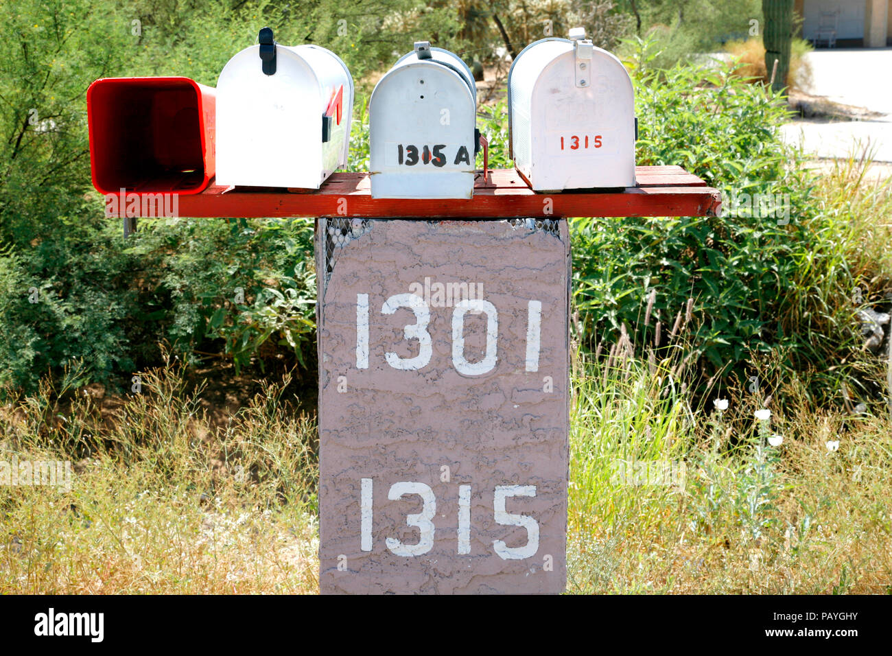 Old rusty mailboxes in hi-res stock photography and images - Alamy