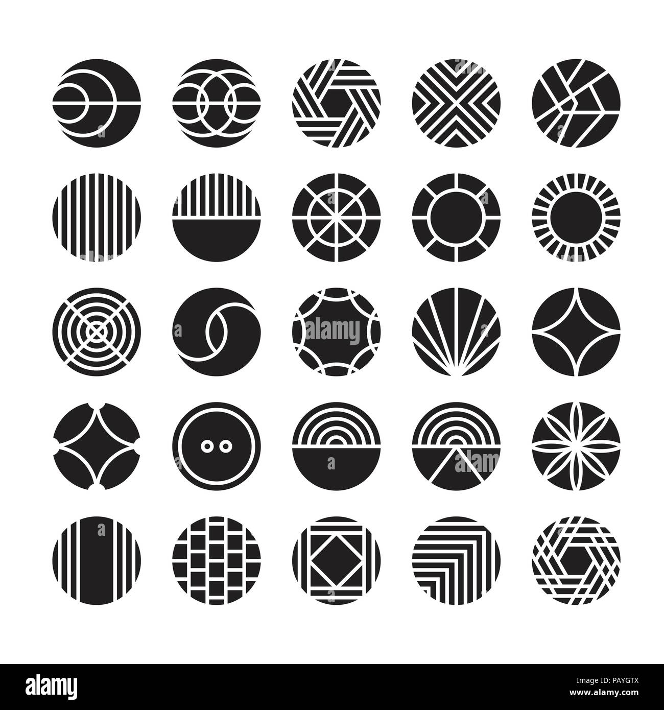 circle geometric vector icon , ornament Stock Vector Image & Art - Alamy