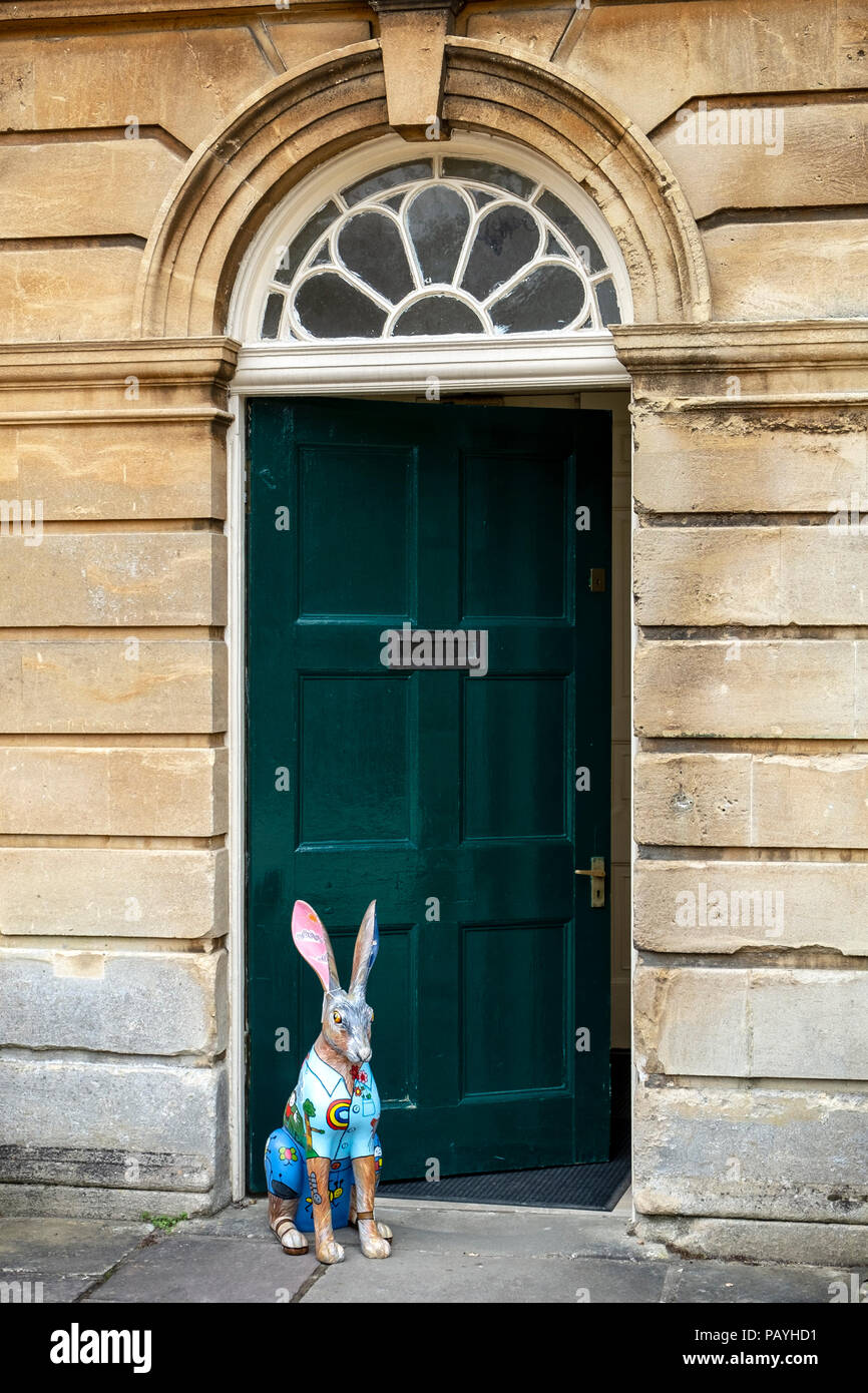 Dursley, UK - May 2018: Raymond, on the Cotswolds AONB Hare Trail 2018 ...