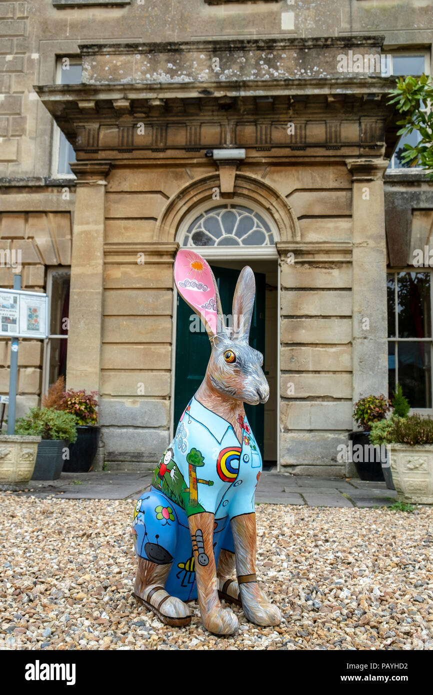 Dursley, UK - May 2018: Raymond, on the Cotswolds AONB Hare Trail 2018 ...