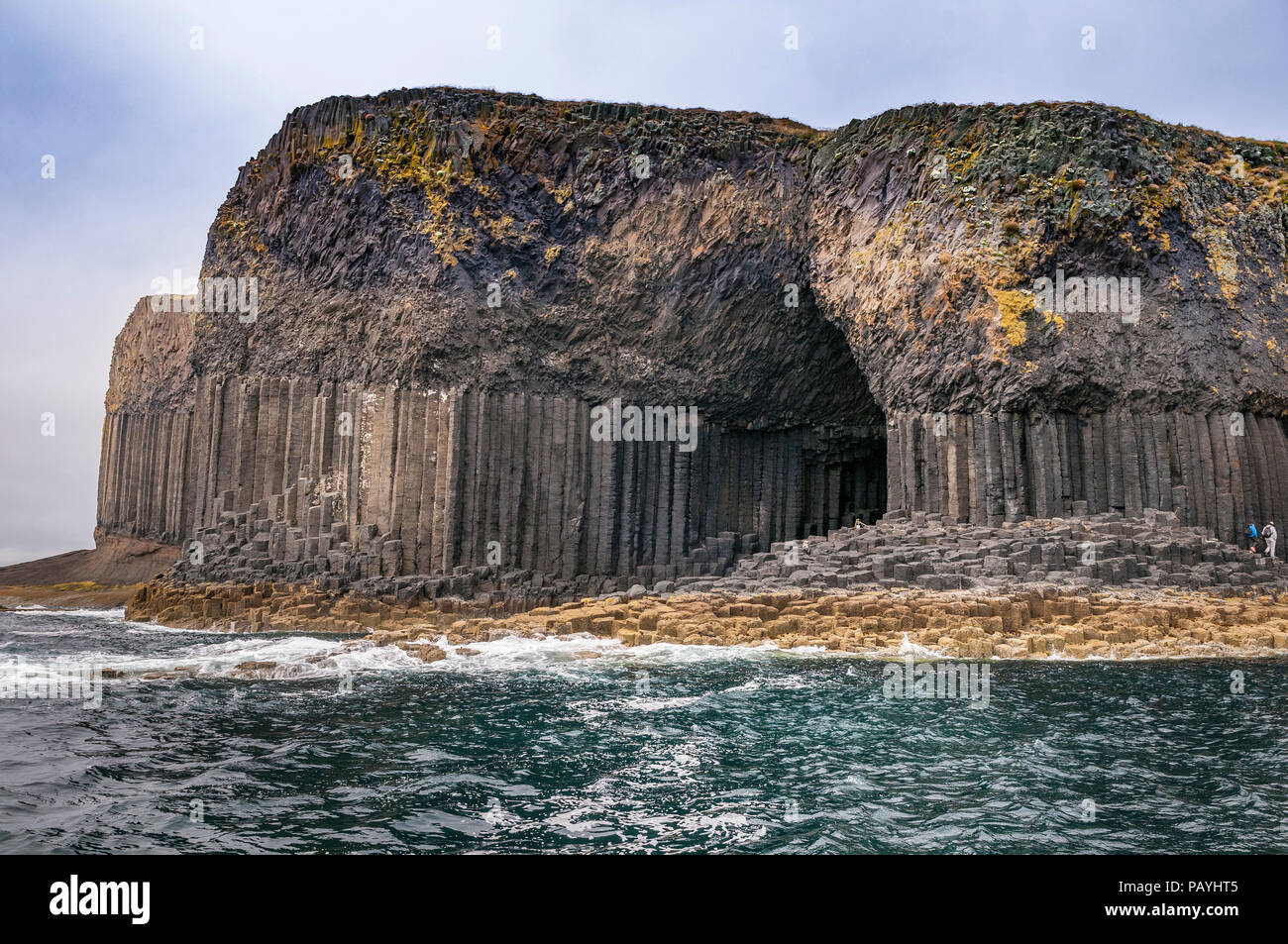 The island of Staffa and Fingals cave. Argyll Scotland Stock Photo - Alamy