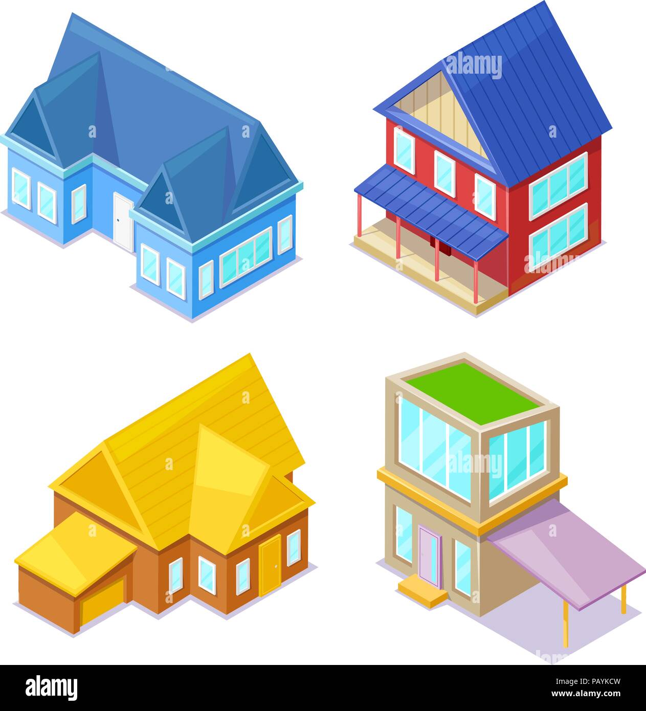 Small cottages Stock Vector Images - Alamy