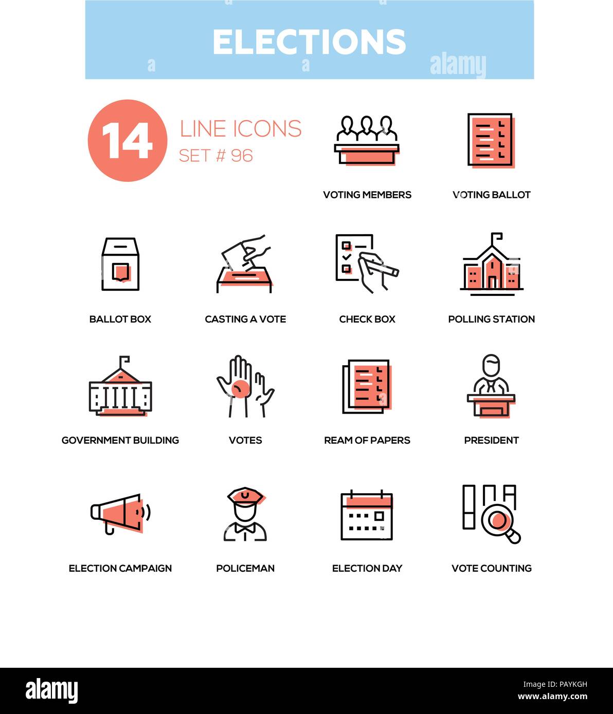 Modern outline set Stock Vector Images - Alamy