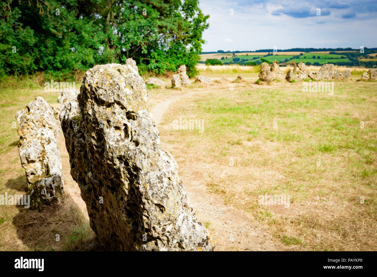 Rollright stones summer solstice hi-res stock photography and images ...