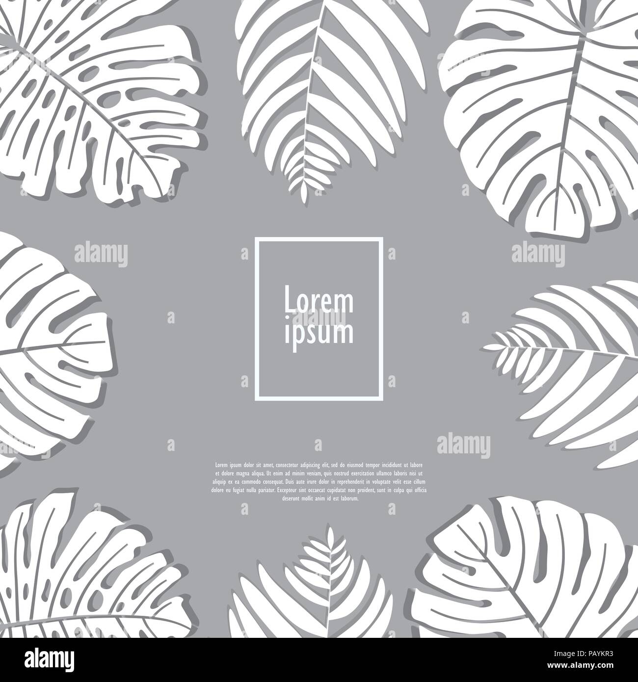 Leave covers design. Tropical leaves set Stock Vector Image & Art - Alamy