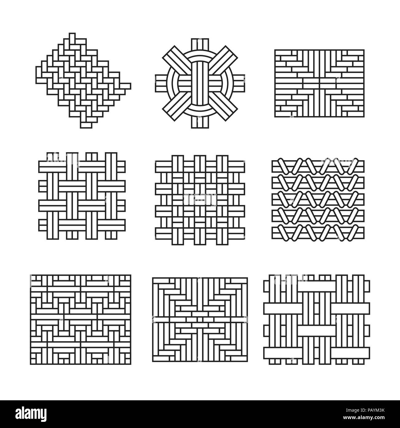 Bamboo lattice Stock Vector Images - Alamy