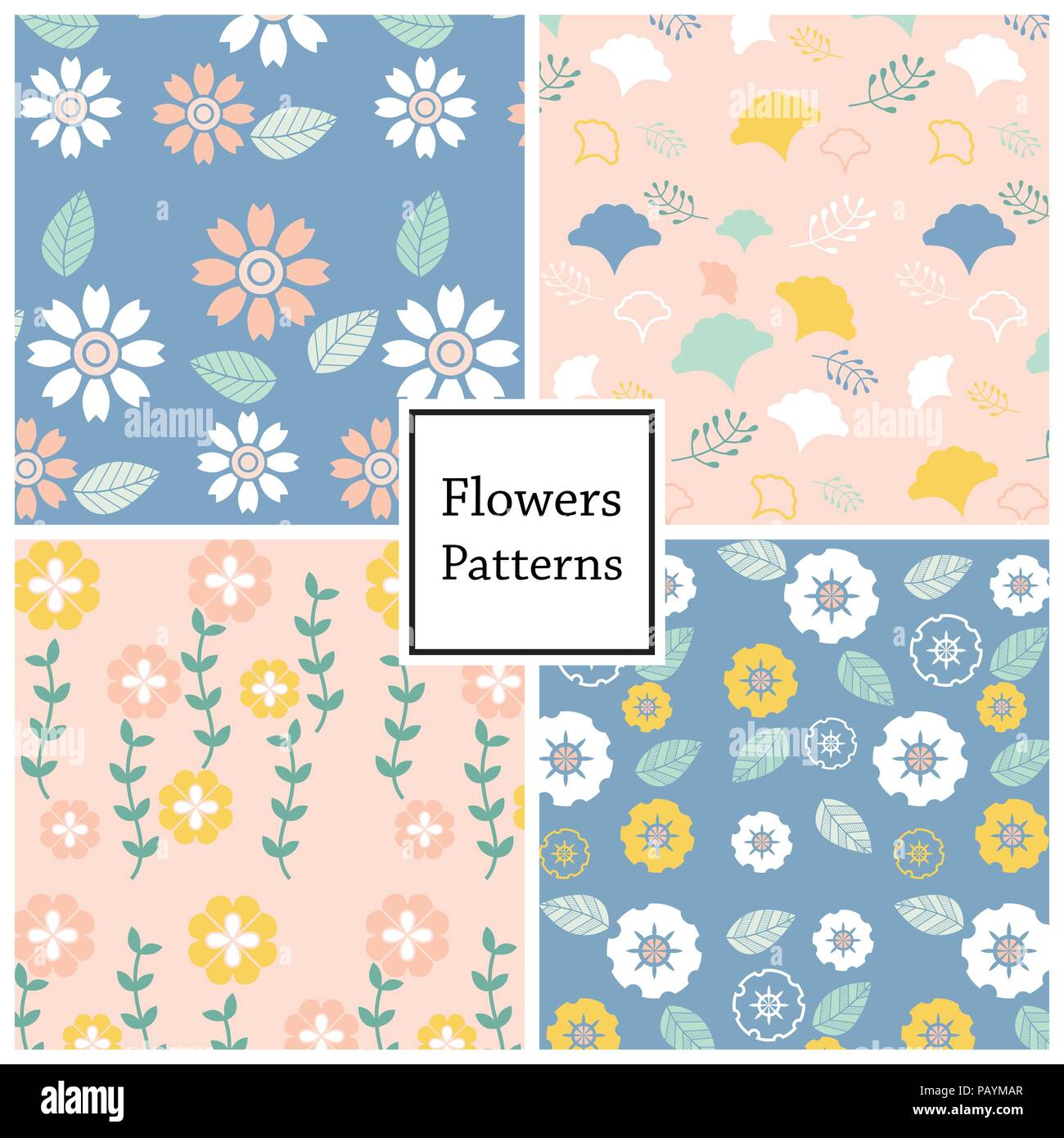 flower vector pattern for web page , background or book cover Stock ...