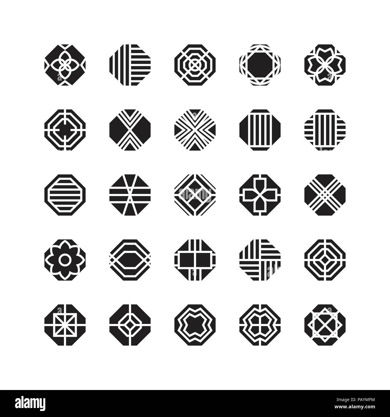 octagon geometric vector icon , ornament Stock Vector Image & Art - Alamy