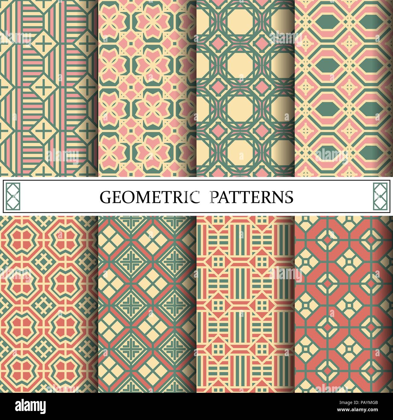 octagon geometric vector pattern for web page background Stock Vector ...