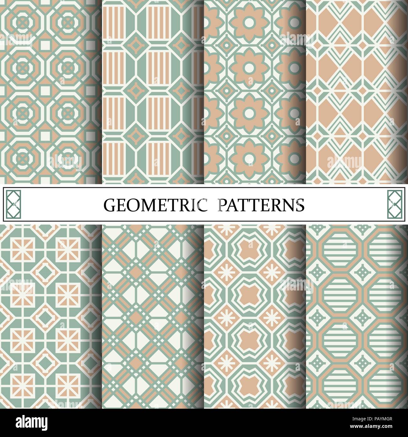 octagon geometric vector pattern for web page background Stock Vector ...