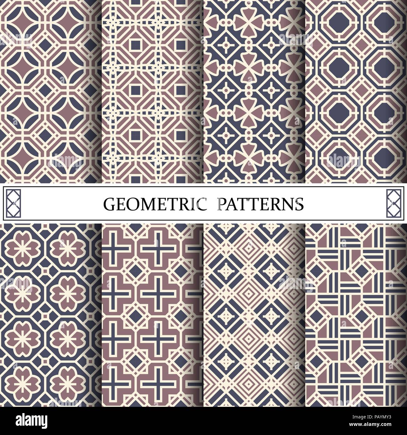 octagon geometric vector pattern for web page background , editable ...