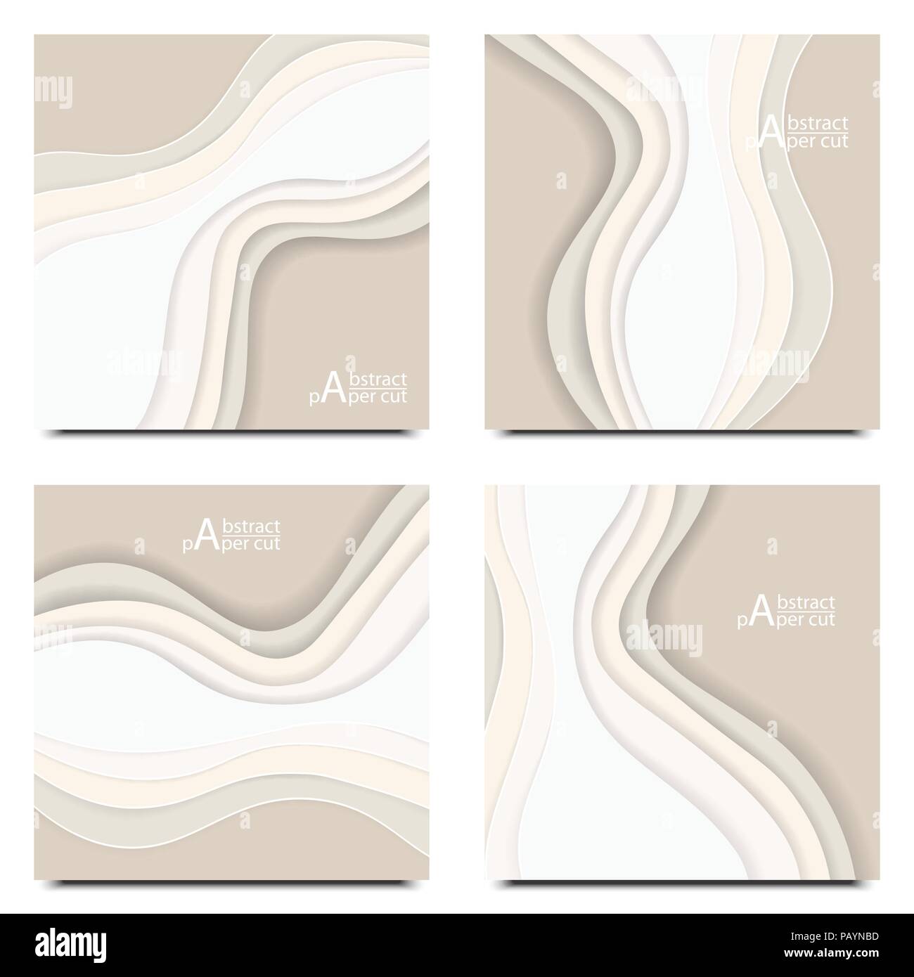 3D abstract background with paper cut shapes design for business ...