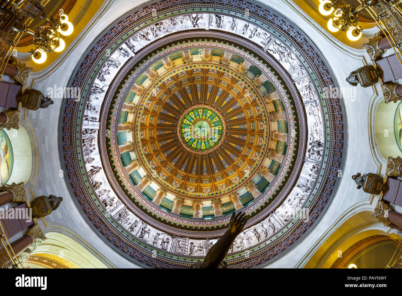 SPRINGFIELD, ILLINOIS - JULY 11, 2018 - View of the interior of ...