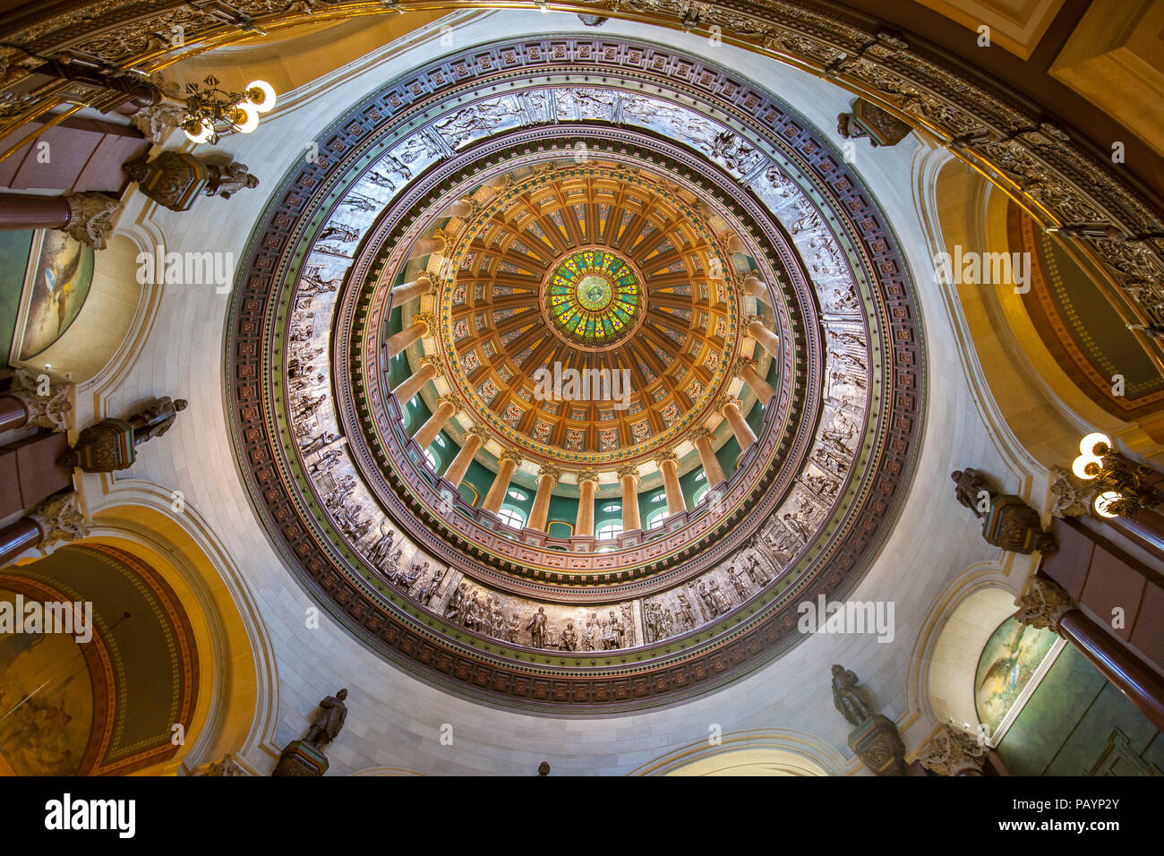 SPRINGFIELD, ILLINOIS - JULY 11, 2018 - View of the interior of ...