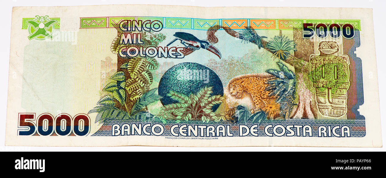 5000 colones costa rica hi-res stock photography and images - Alamy