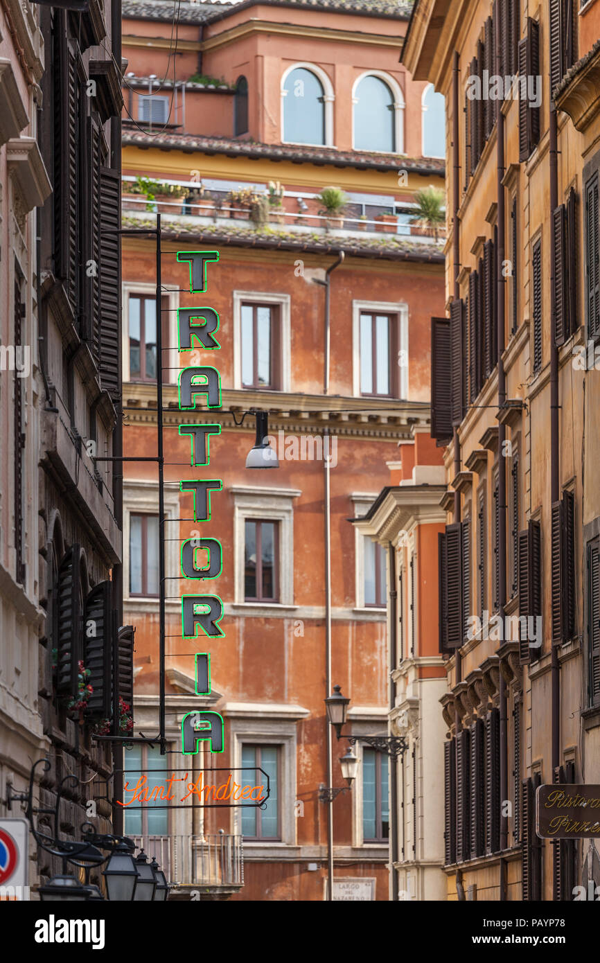 Trattoria sign hi-res stock photography and images - Alamy