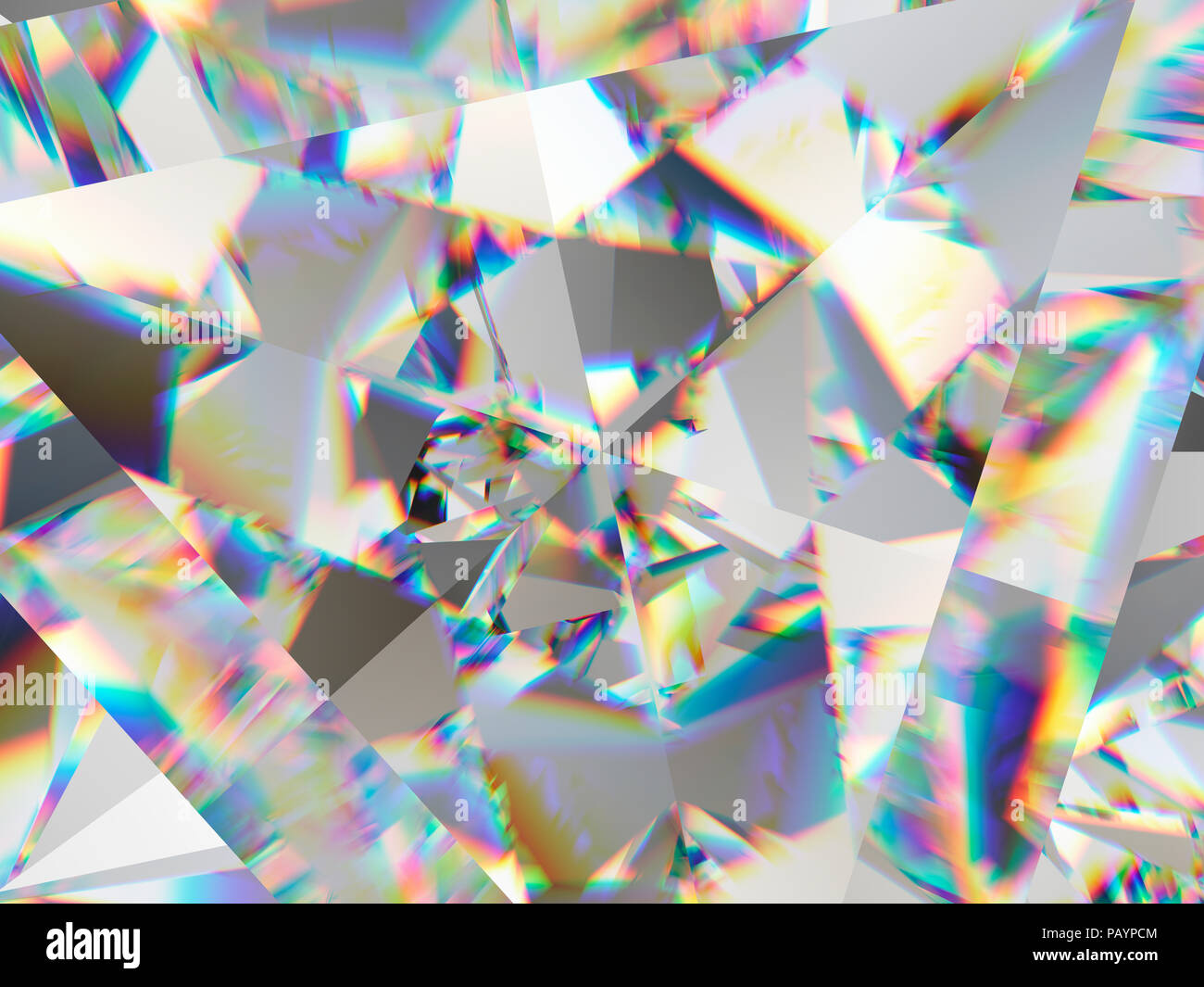 Gemstone structure extreme closeup and kaleidoscope. top view of round ...
