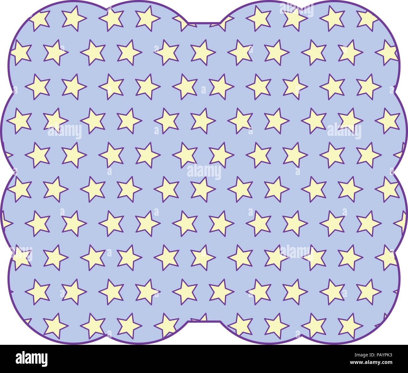decorative frame with stars pattern over background, vector ...