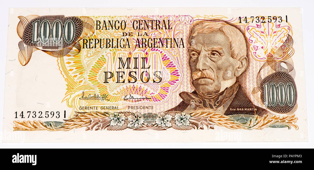 1000 pesos argentina hi-res stock photography and images - Alamy