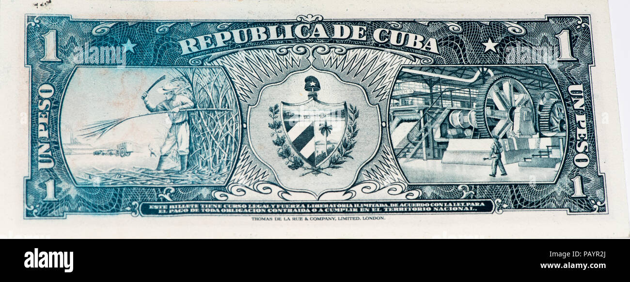 Cuba peso currency note sign hi-res stock photography and images - Alamy