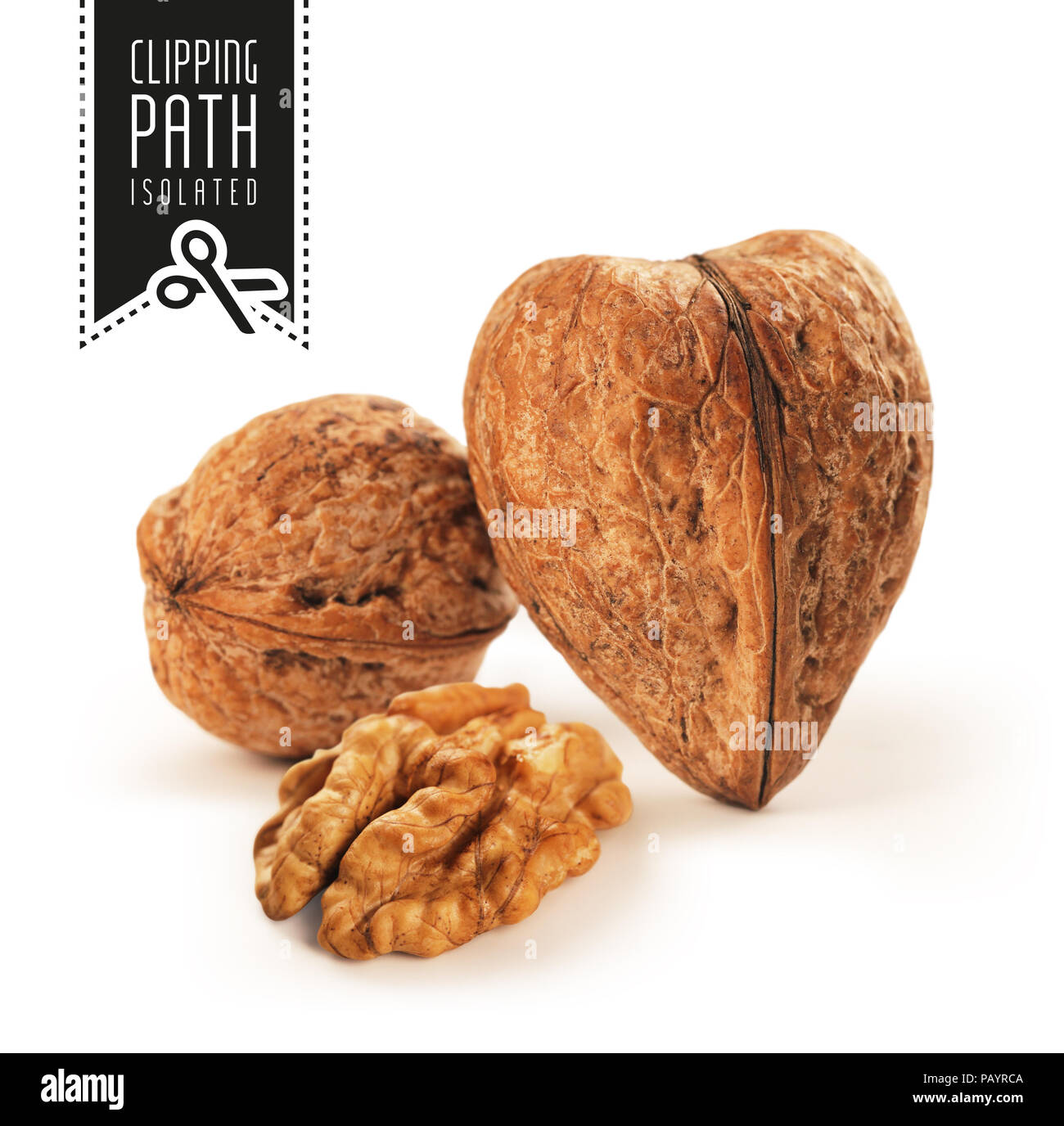 Walnut heart Cut Out Stock Images & Pictures - Alamy