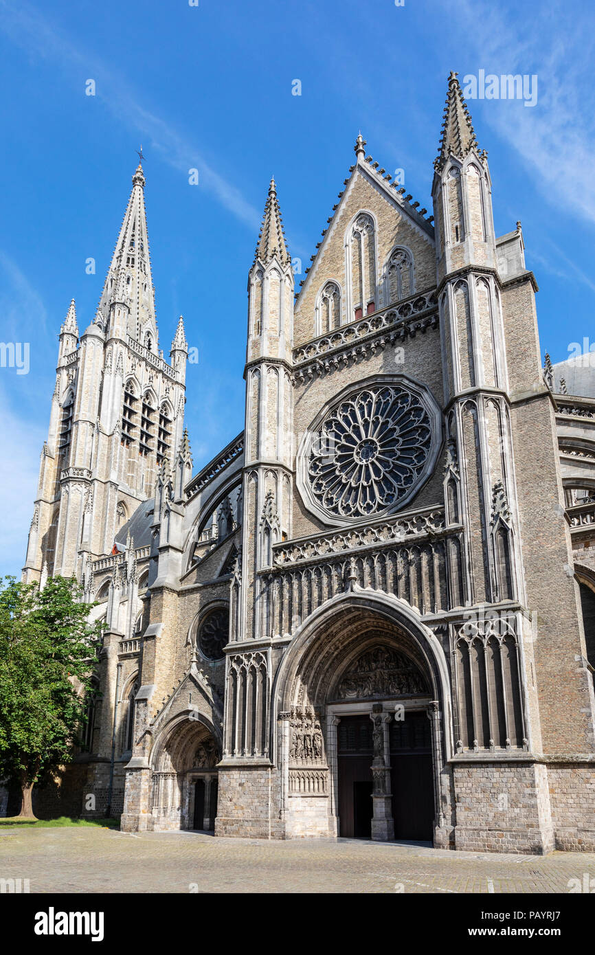Entrance to Ypres Cathedral, Belgium Stock Photo - Alamy