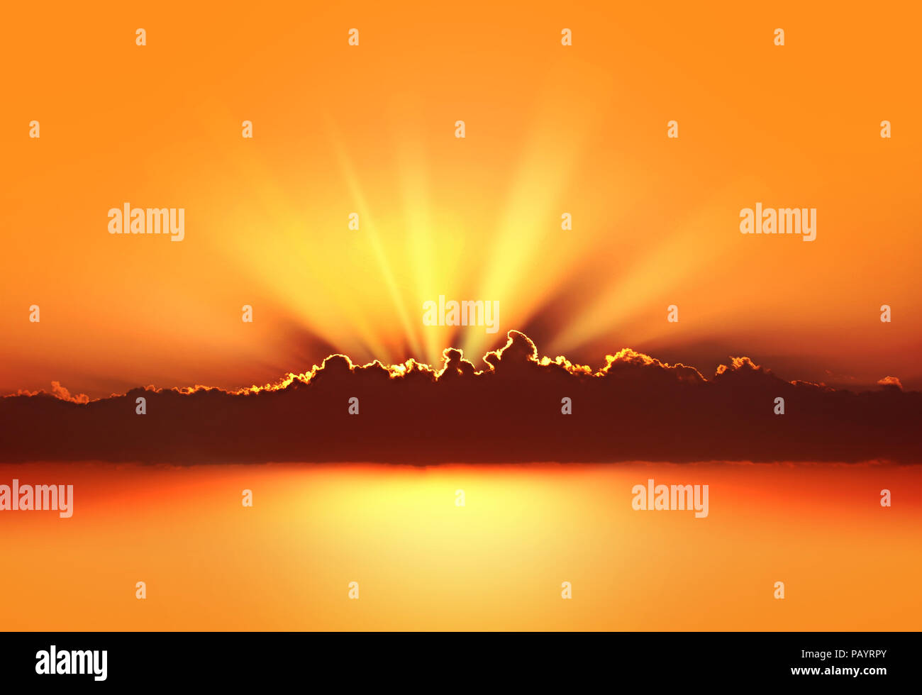 Sun ray light through down hi-res stock photography and images - Alamy
