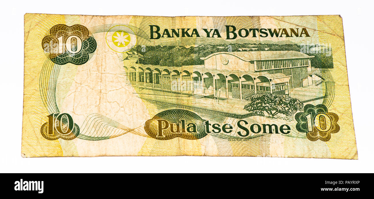 10 pula of Botswana.Pula is the national currency of Botswana Stock ...