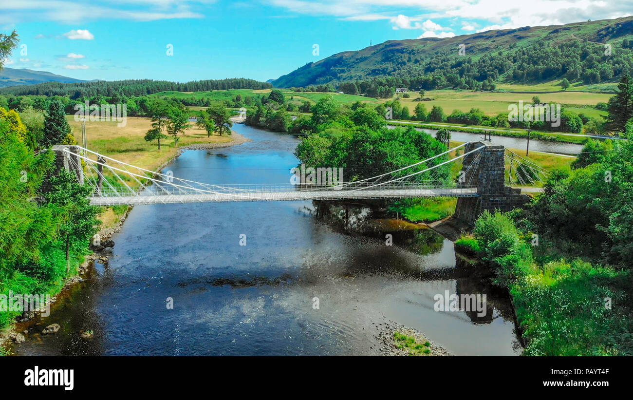Amazing landscape with creeks and lakes in the Scottish Highlands ...