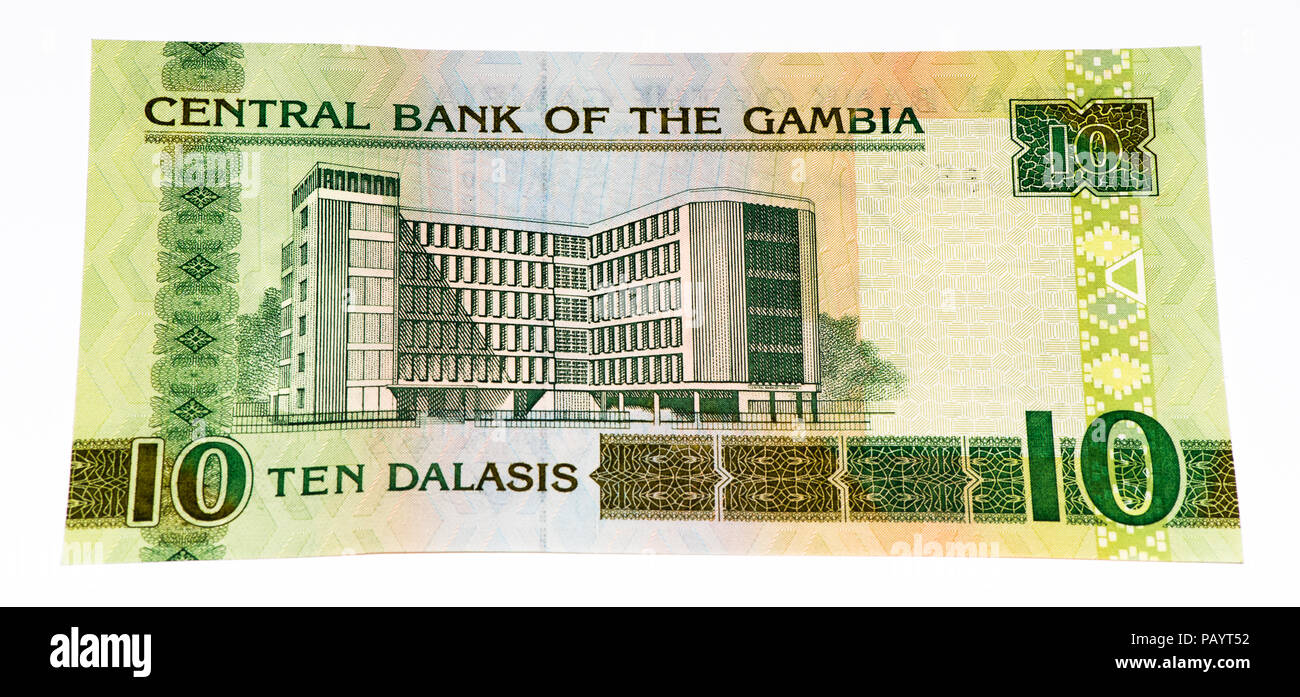 10 gambian dalasi bank note hi-res stock photography and images - Alamy