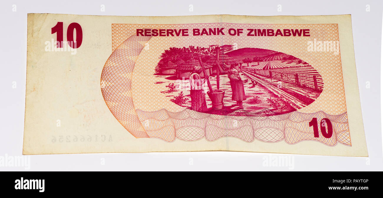 Zimbabwe dollar note in harare hi-res stock photography and images - Alamy