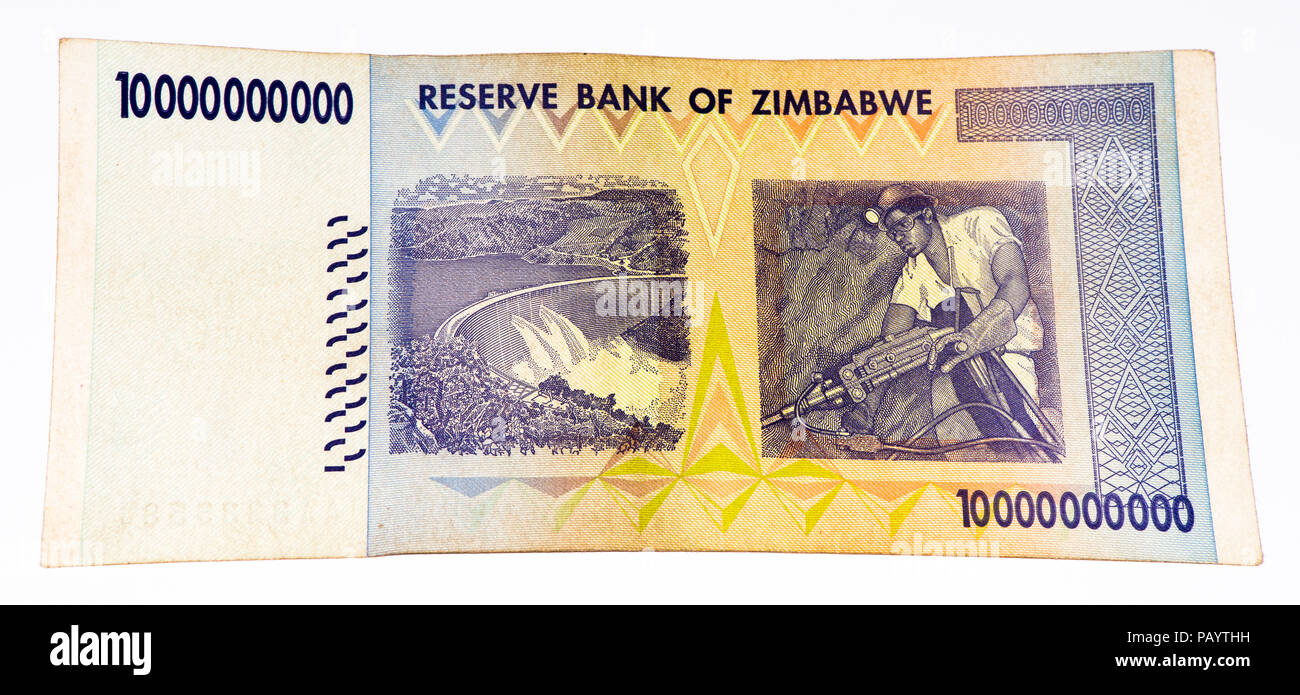 Billion zimbabwe dollar note zimbabwe Cut Out Stock Images & Pictures ...
