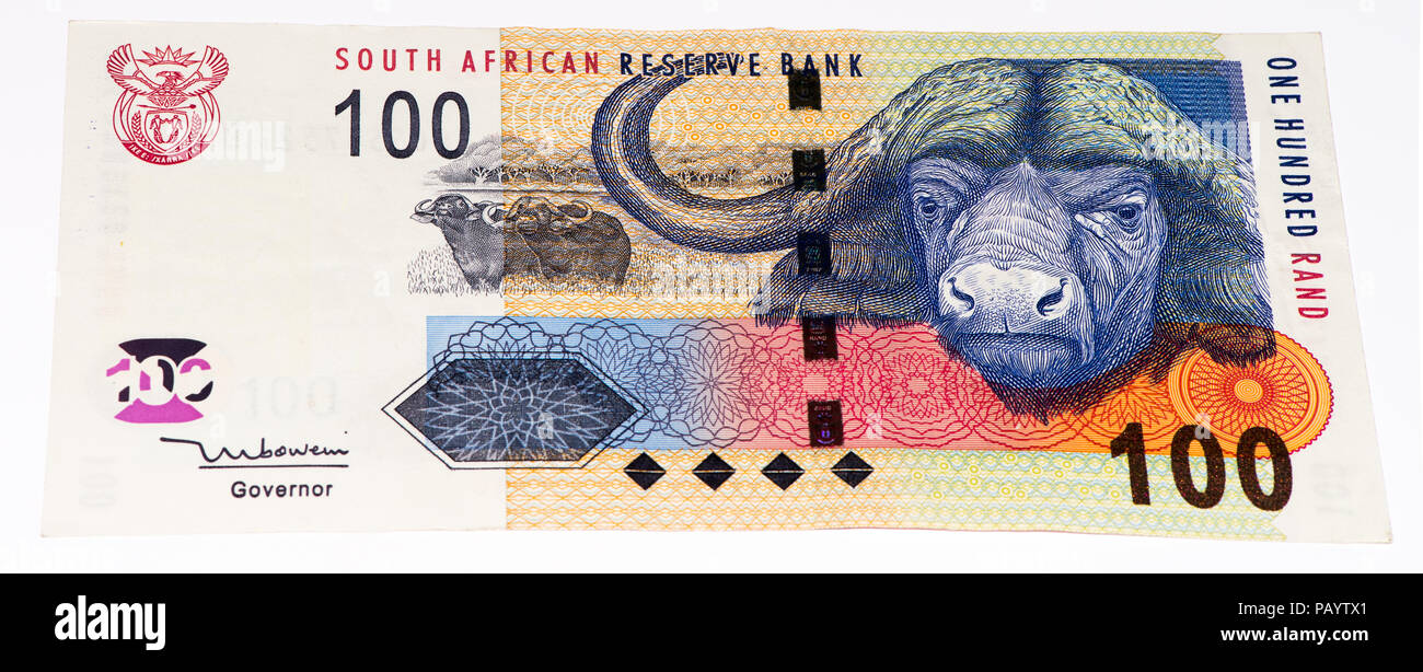 100 rand note hi-res stock photography and images - Alamy